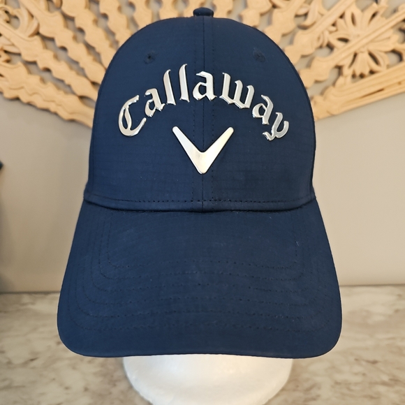 Callaway | Accessories | Navy Blue Callaway Golf Cap Silver Flash Logo ...